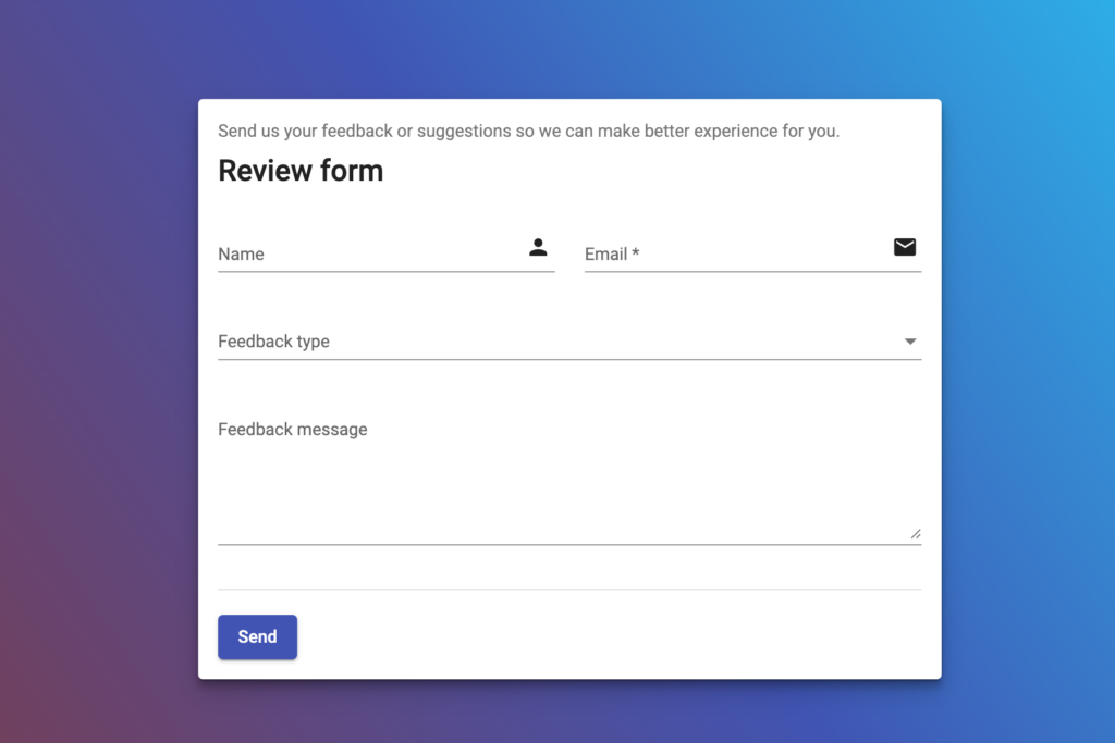 Focus - Responsive Angular Material forms - AbharWorks Focus - Responsive Angular Material forms - AbharWorks